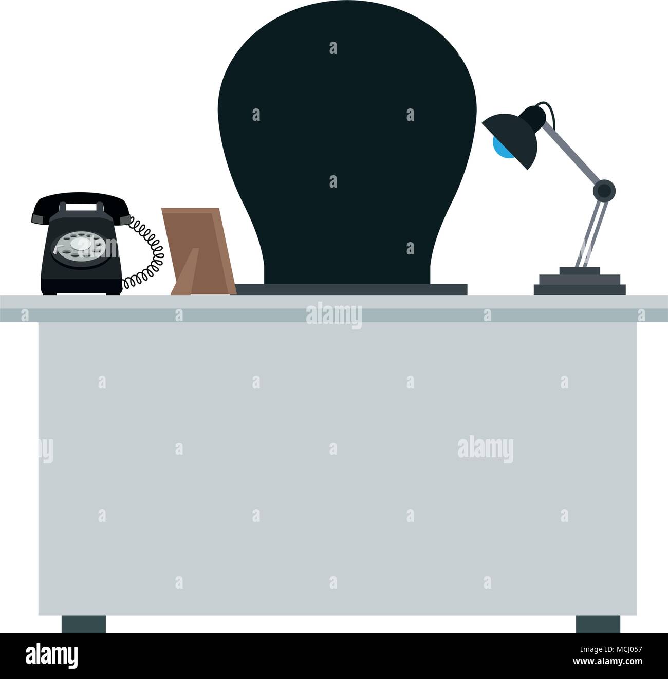Isolated office wit chair and desk Stock Vector Image & Art - Alamy
