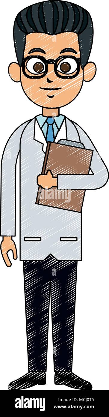 Doctor male cartoon scribble Stock Vector Image & Art - Alamy