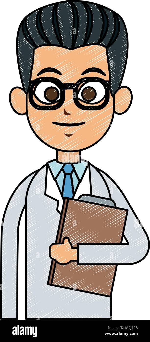 Doctor male cartoon scribble Stock Vector Image & Art - Alamy