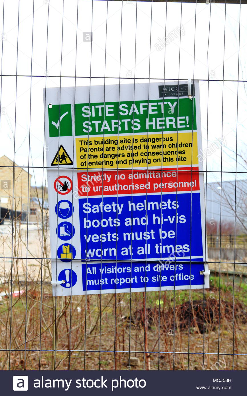 Site Safety Board Stock Photos & Site Safety Board Stock Images - Alamy