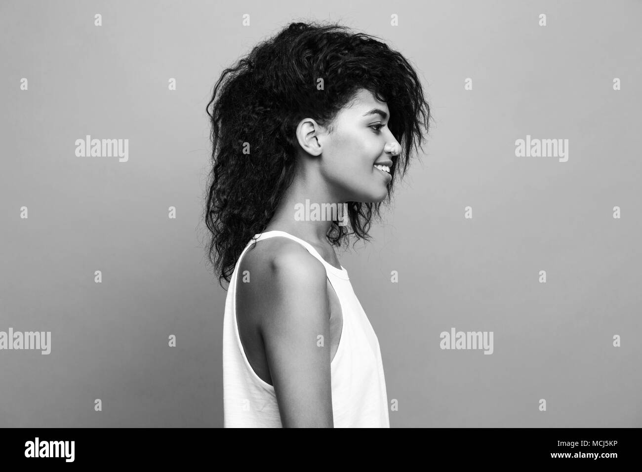 Black Woman Profile Smile Bmp Flow