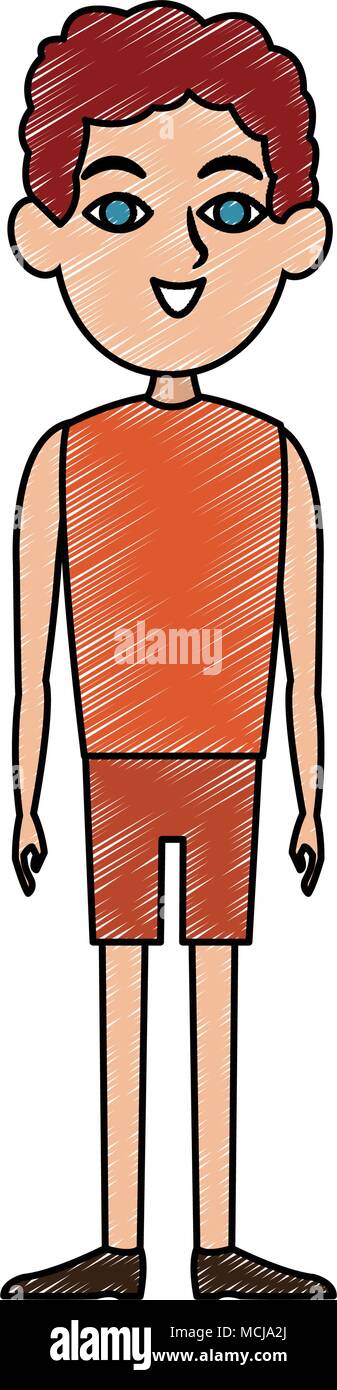 Young man cartoon scribble Stock Vector Image & Art - Alamy