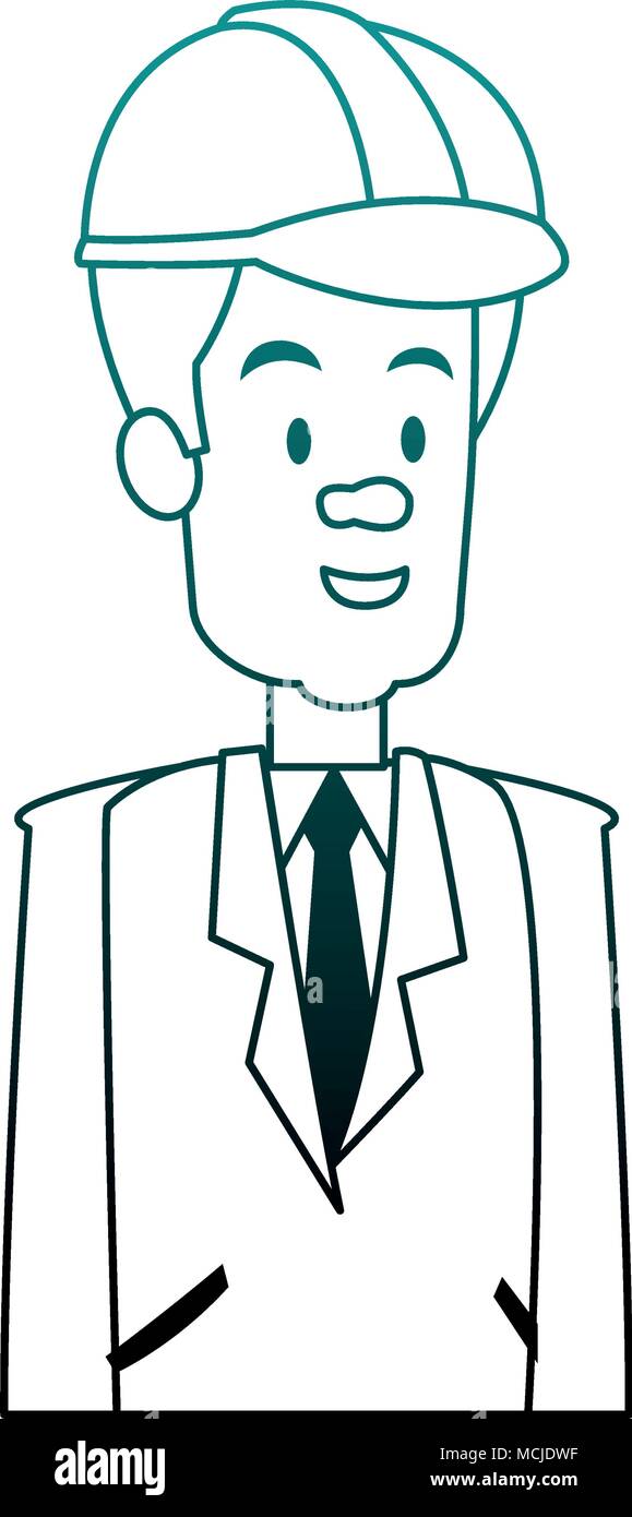 Engineer male cartoon on blue lines Stock Vector Image & Art - Alamy