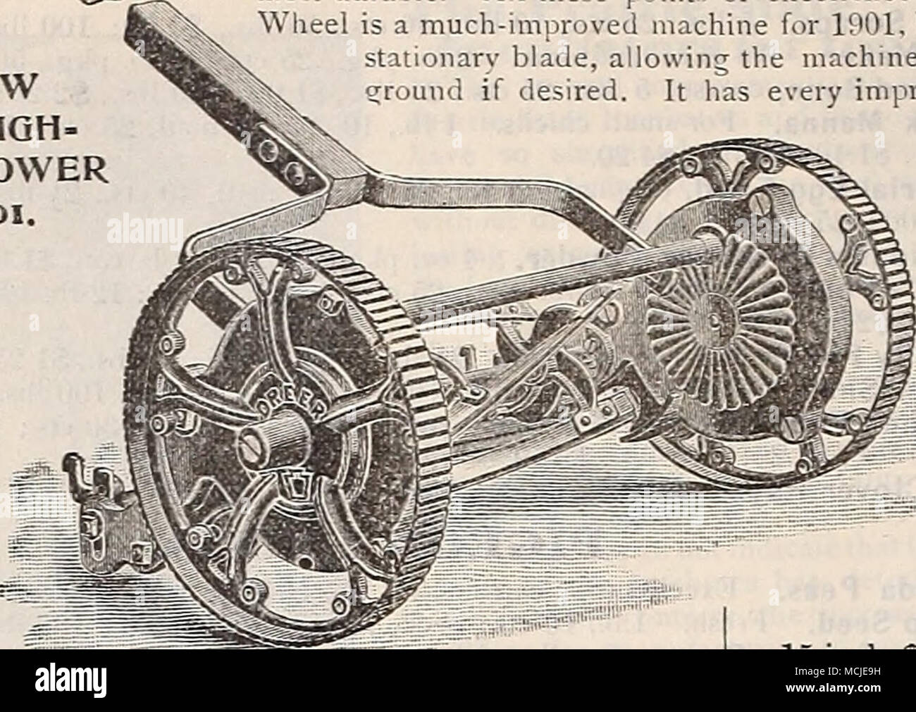 . THE COLDWELL HORSE MOWER Stock Photo - Alamy