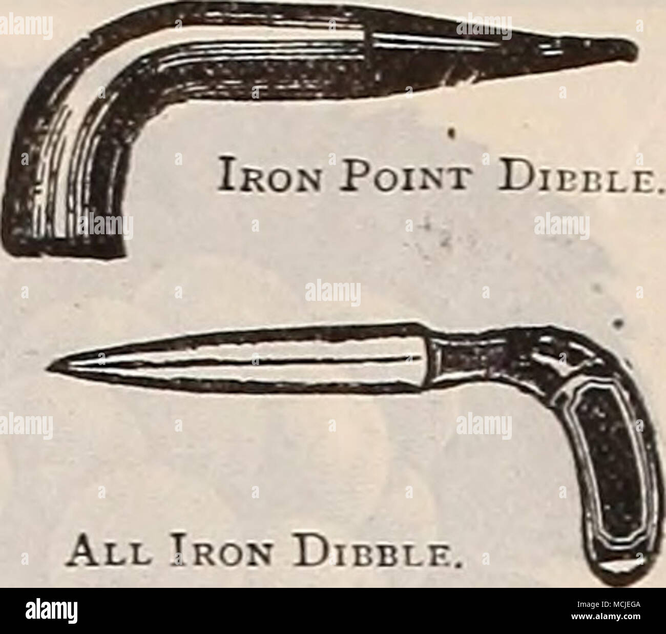 Dibble tools hi-res stock photography and images - Alamy