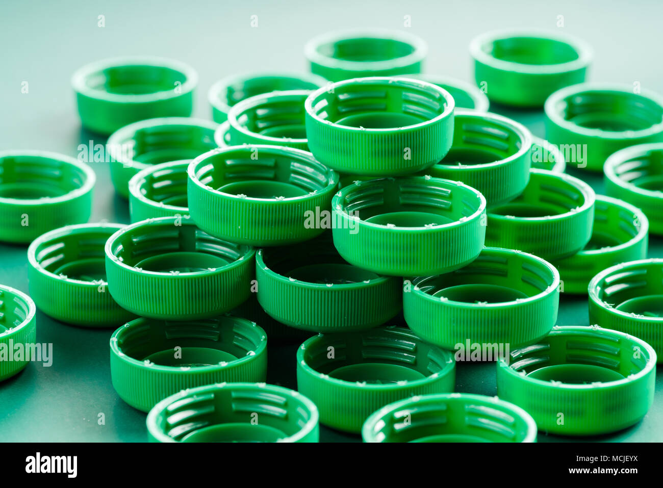 colored caps from plastic bottles Stock Photo - Alamy