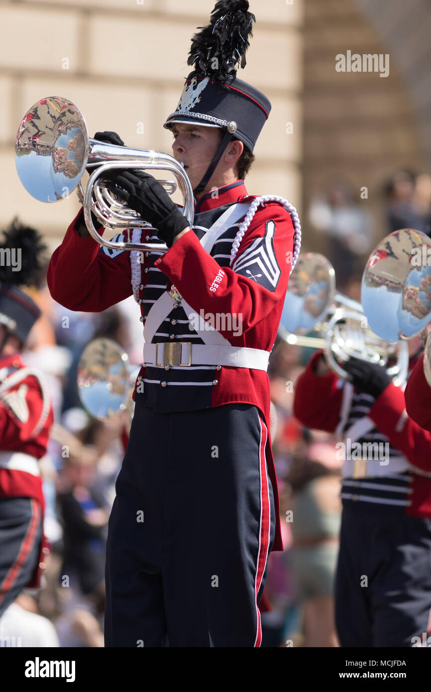 Washington, D.C., USA - April 14, 2018 OAK Mountain High School ...