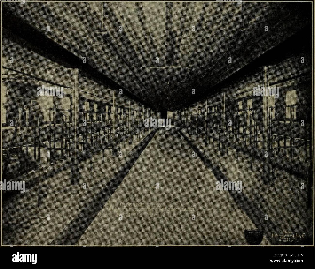 . Interior Dr. David Roberts' Stock Barn, Waukesha, Wis. Capacity 60 ...