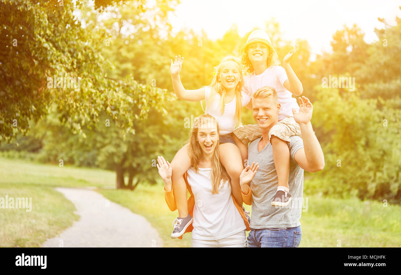 Family fun hike outside hi-res stock photography and images - Alamy