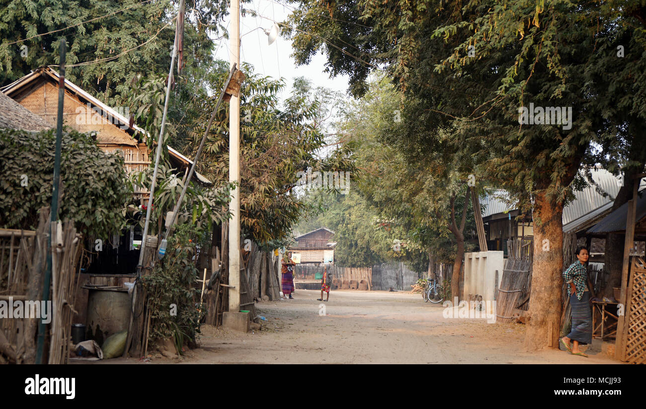 Burma myanmar village bagan village hi-res stock photography and images ...