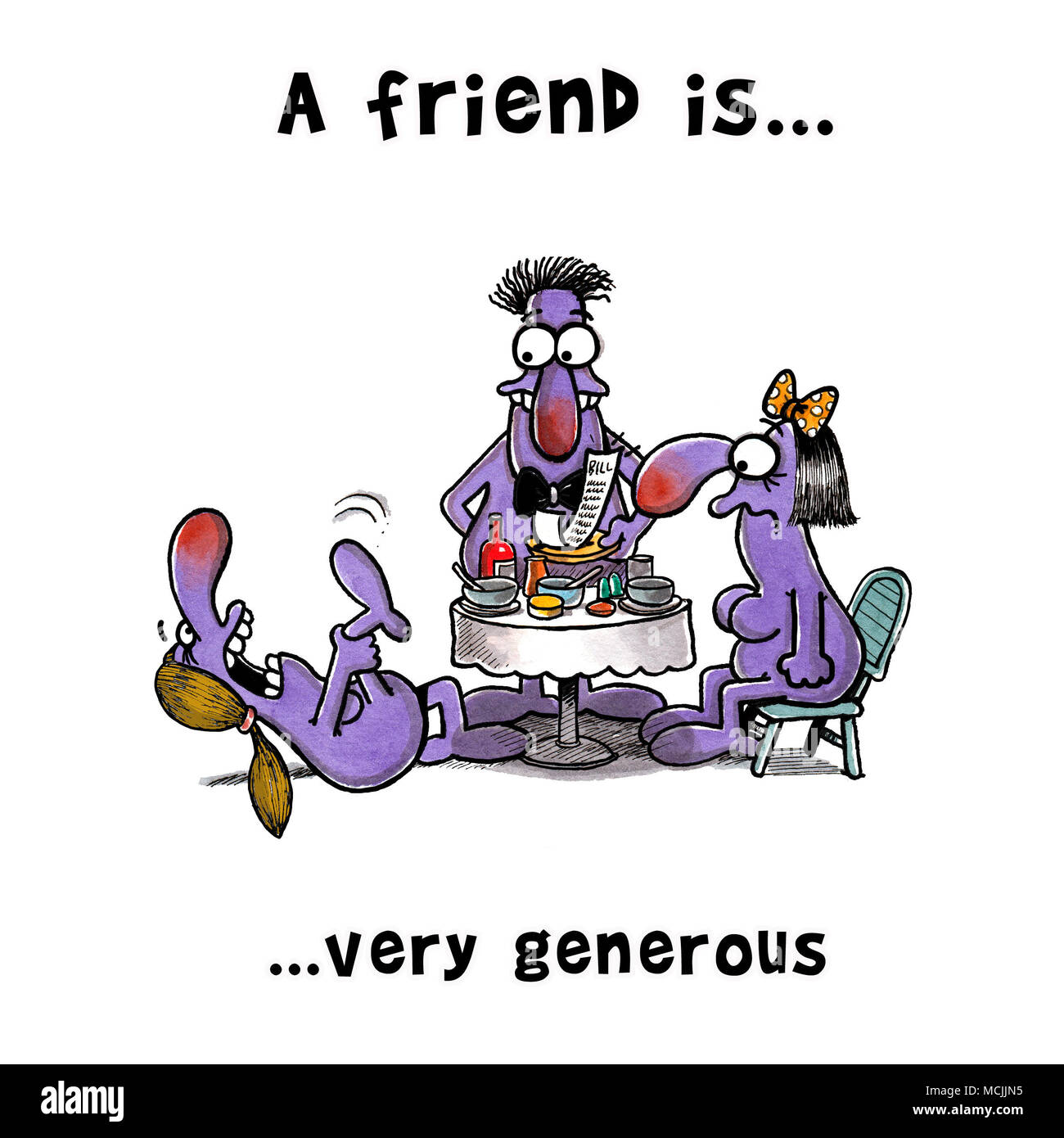 Restaurant dinner with friends Cut Out Stock Images & Pictures - Alamy