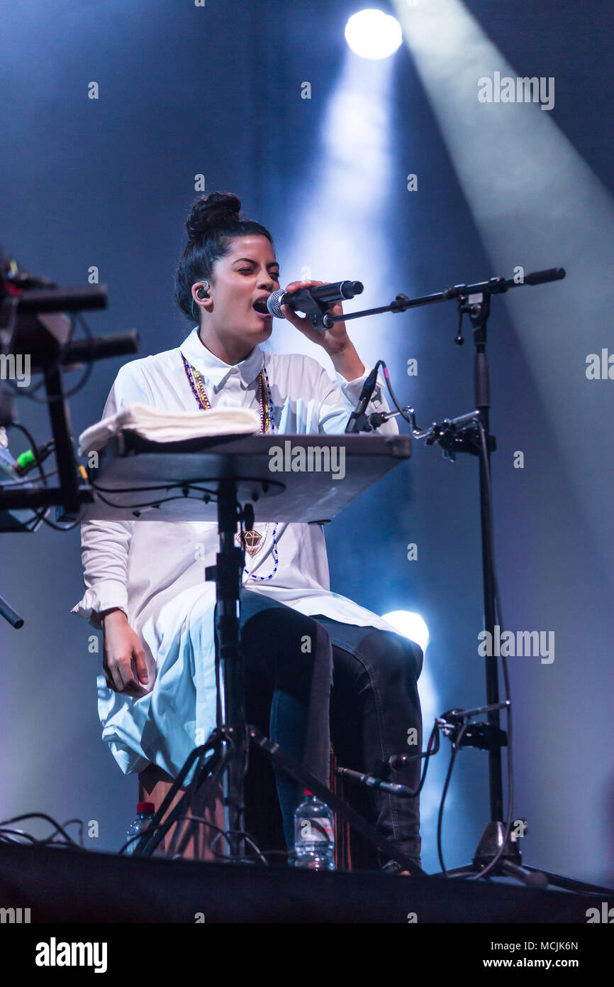 The French-Cuban music duo Ibeyi, which consists of the twin sisters ...