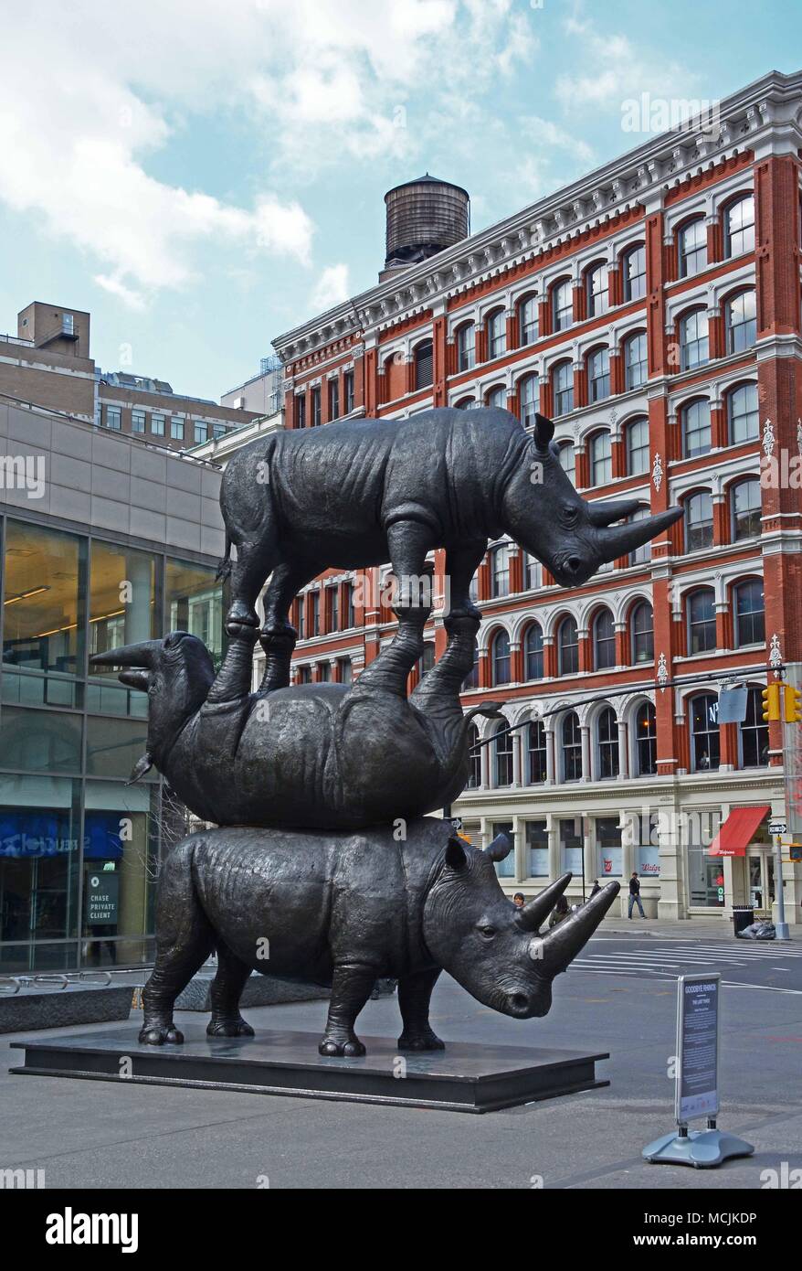 Astor Place Rhino Sculpture NYC Featuring: Atmosphere Where: New York ...