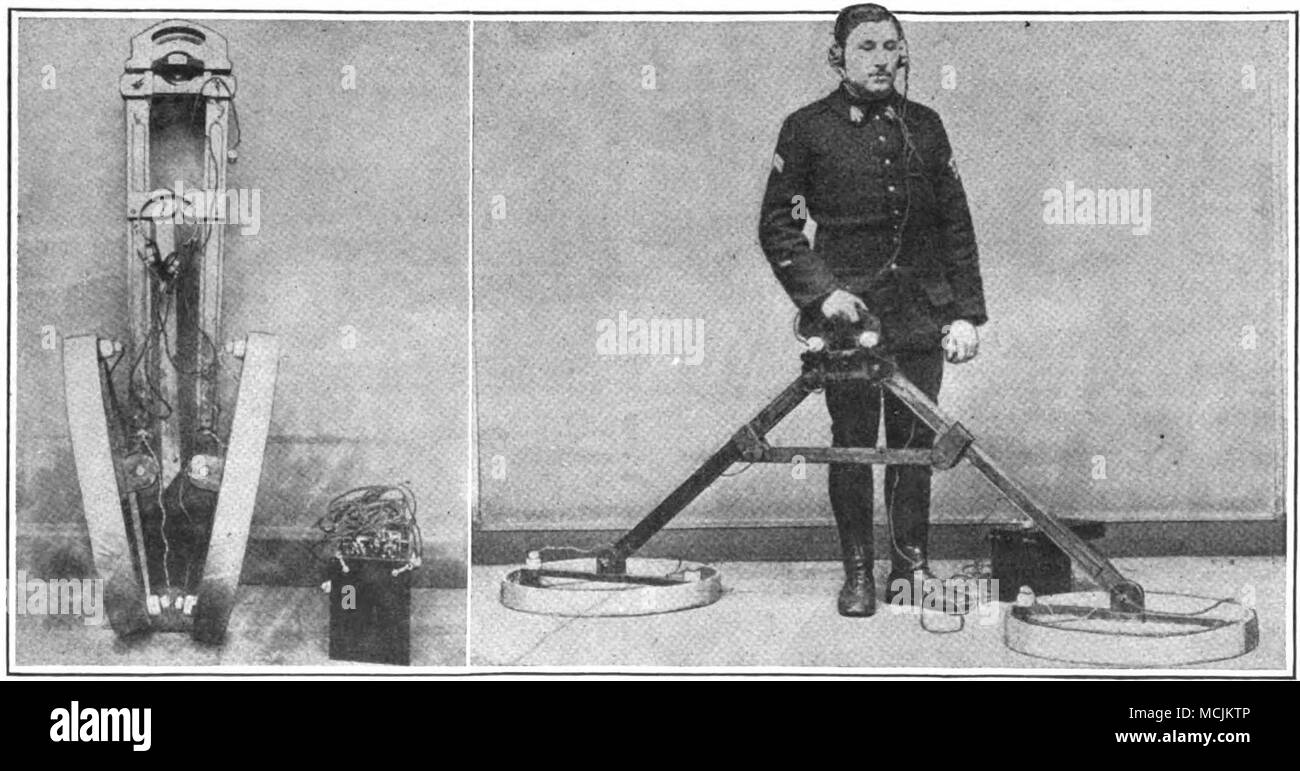Early metal detector, 1919 Stock Photo - Alamy