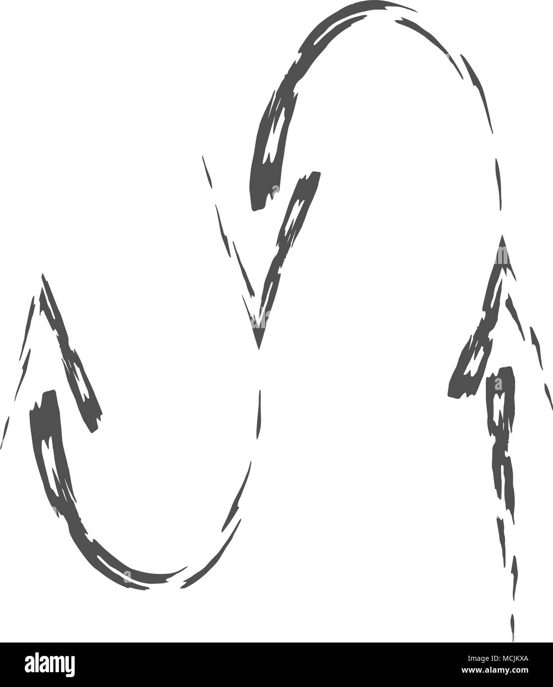 Abstract turning vector arrows Stock Vector Image & Art - Alamy