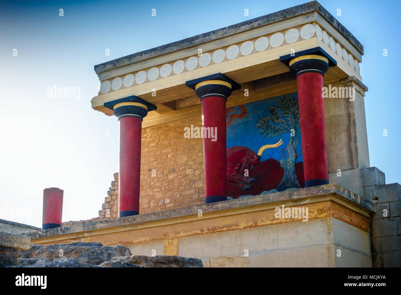 Palace of knossos mural hi-res stock photography and images - Alamy