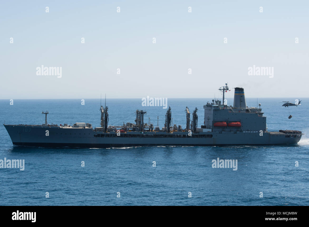 180414-N-UD522-212 PACIFIC OCEAN (April 14, 2018) An MH-60S Sea Hawk ...