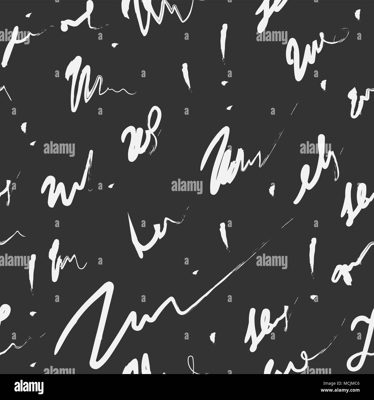 Vector scribble seamless pattern. Ink scribble continuous background on ...
