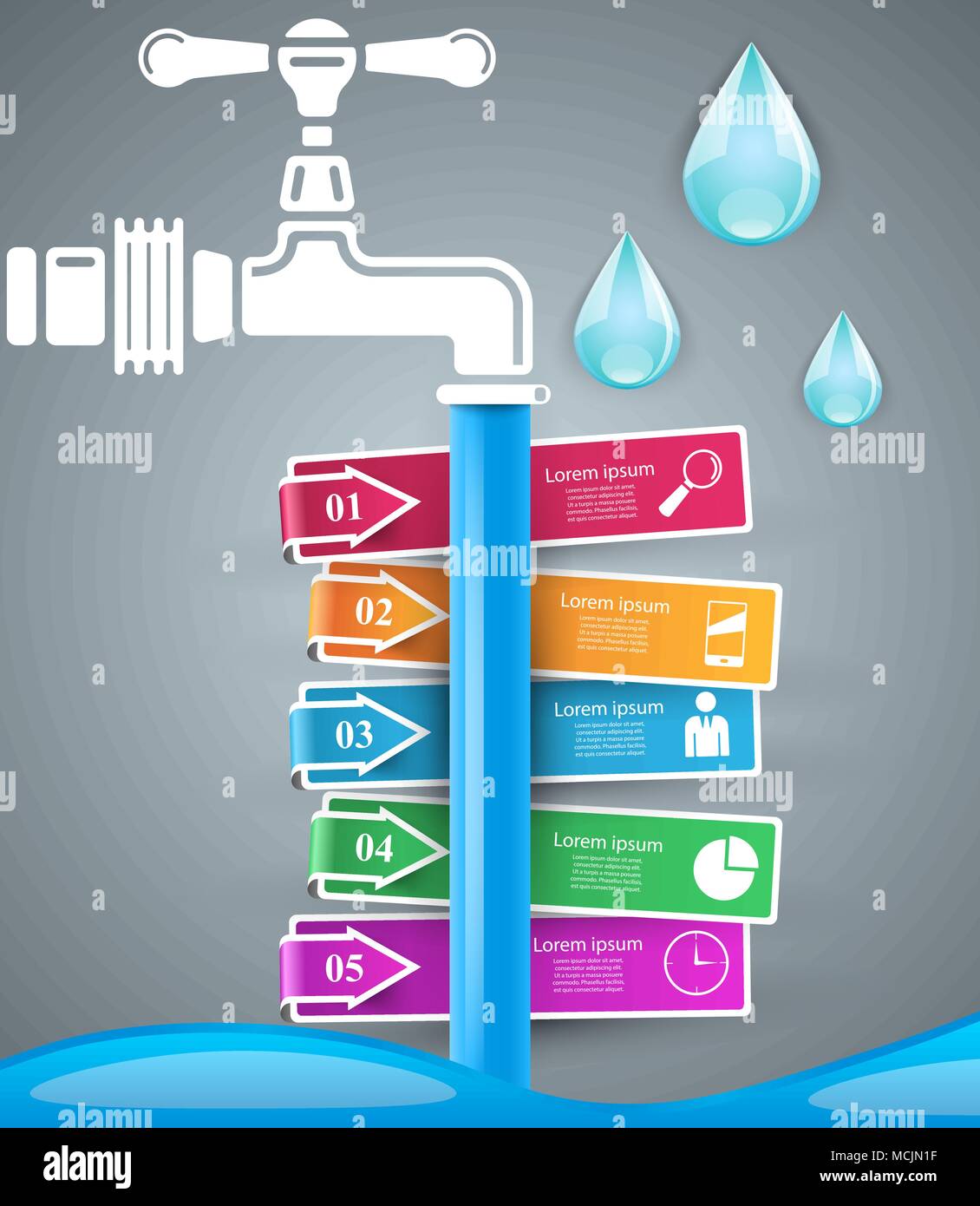 Tap icon business infographics hi-res stock photography and images - Alamy