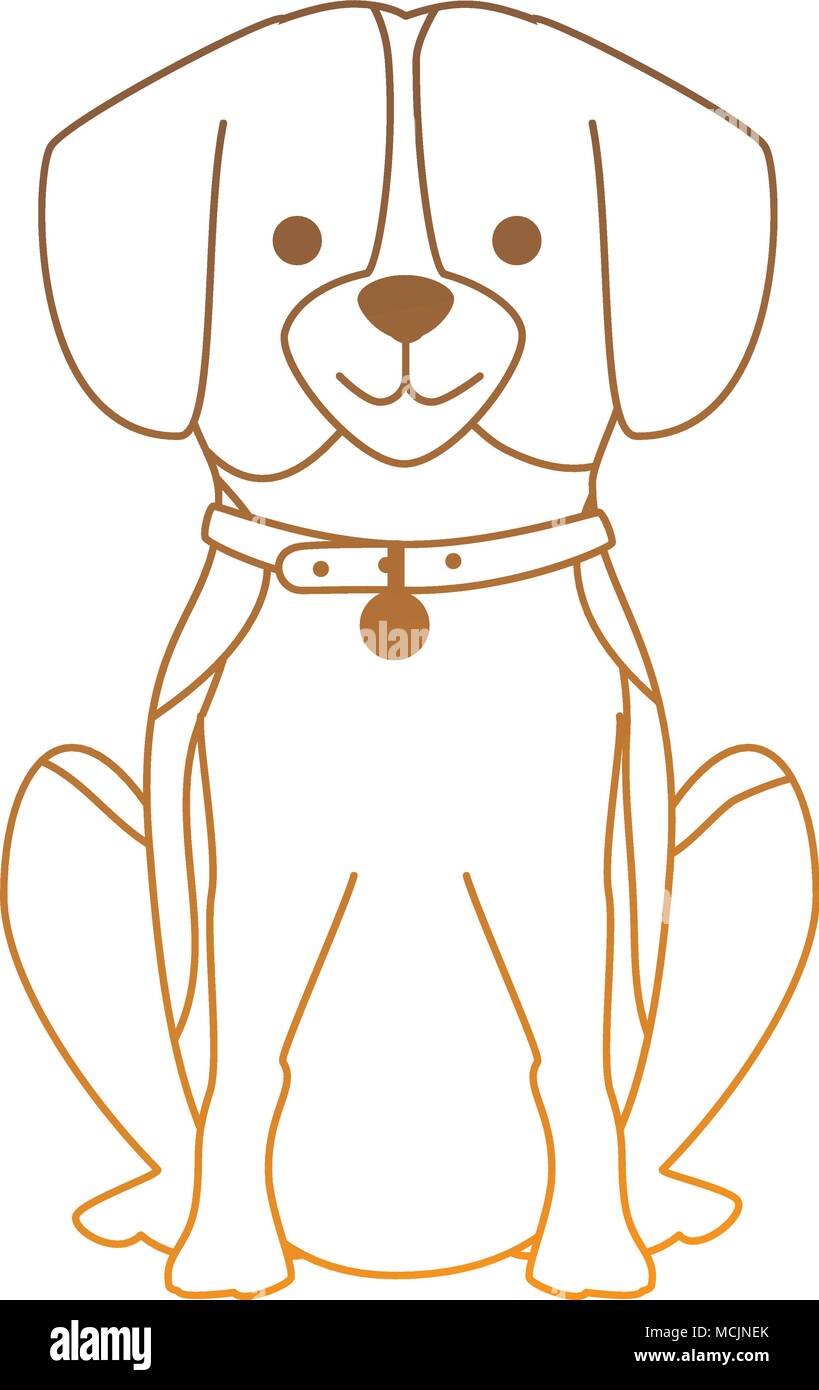 cute dog breed character vector illustration design Stock Vector Image ...