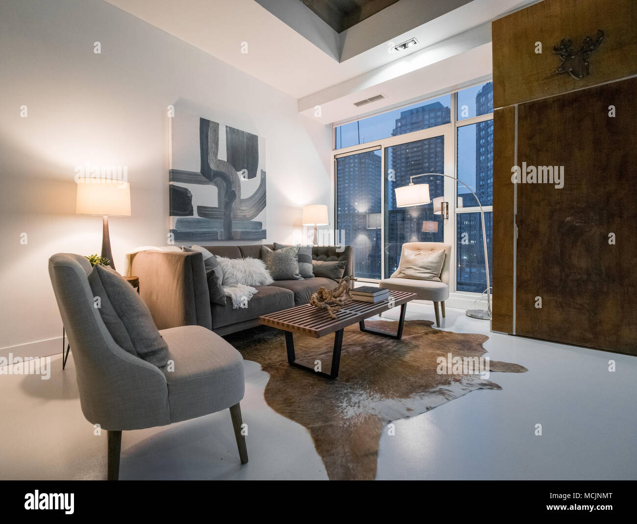 Interior of modern furnished living room Stock Photo - Alamy Interior of modern furnished living room Stock Photo - Alamy
