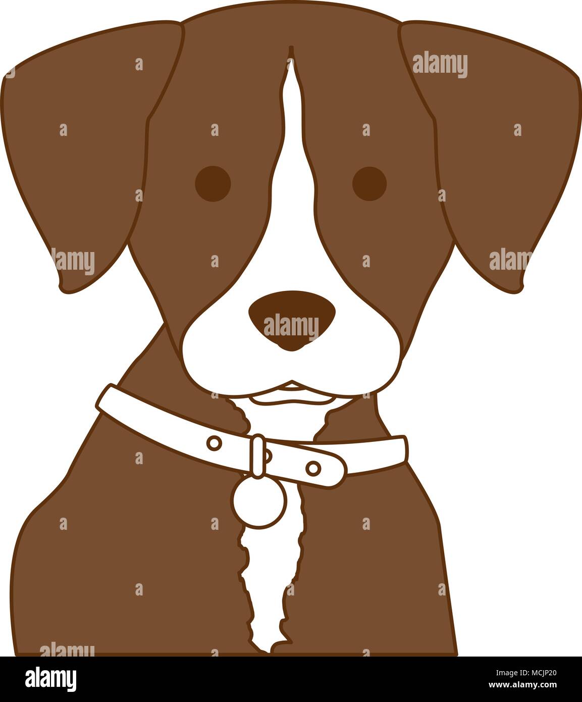 cute dog breed character vector illustration design Stock Vector Image ...