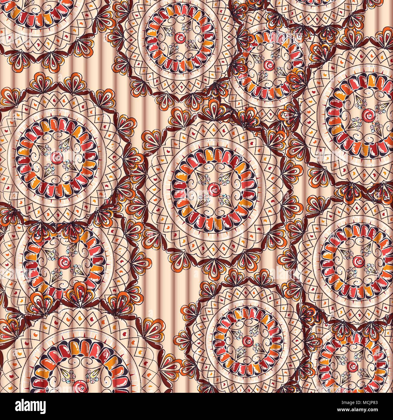 colorful and circular mandalas pattern backgroundvector illustration ...