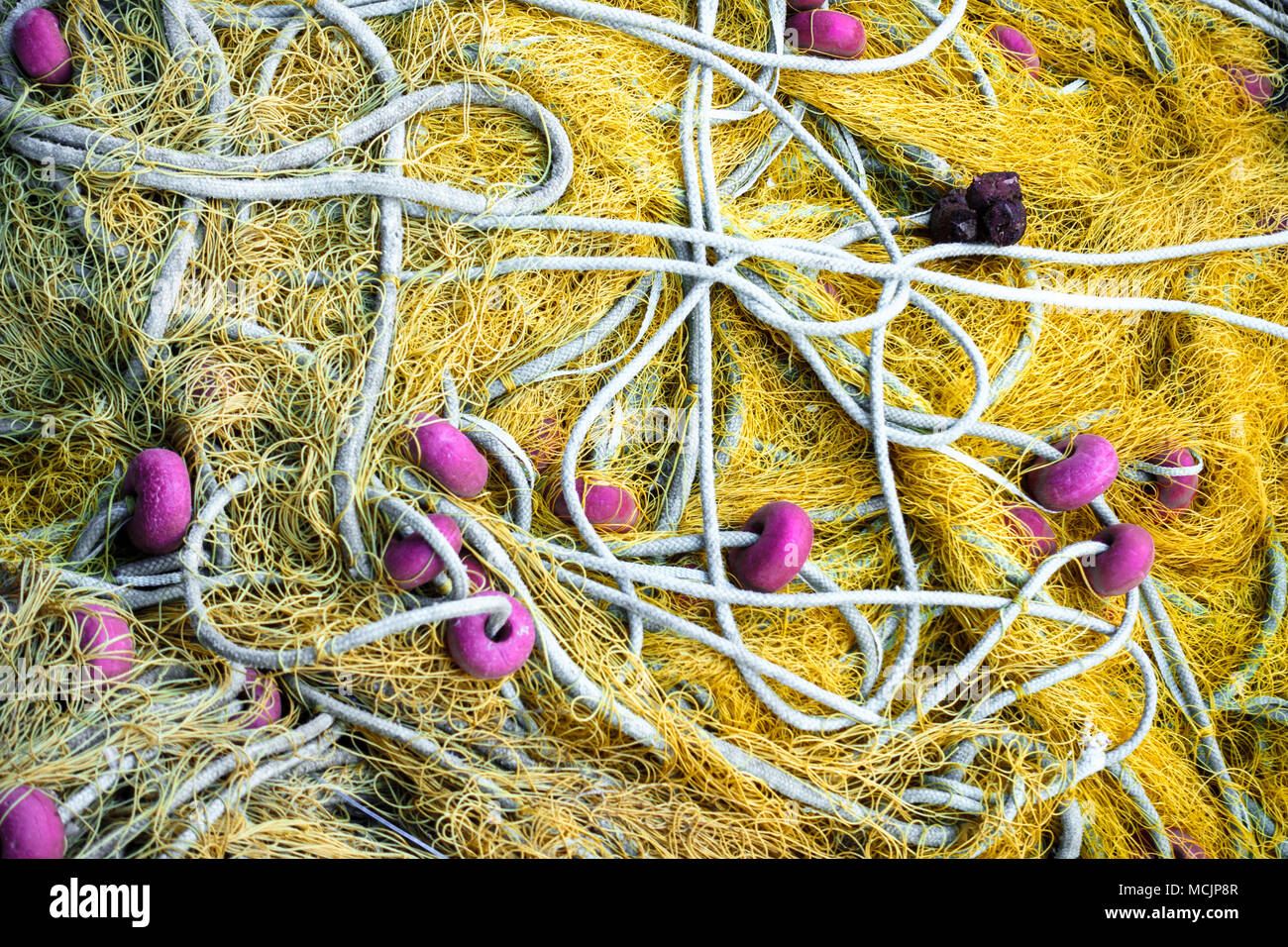 Full frame of fishing net Stock Photo - Alamy
