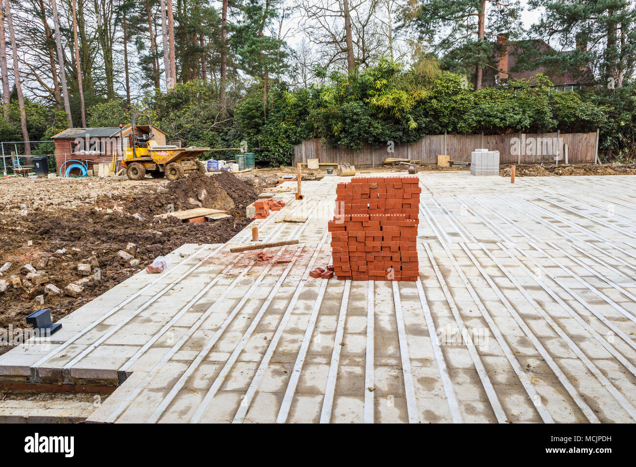 Pile of bricks in garden hi-res stock photography and images - Alamy