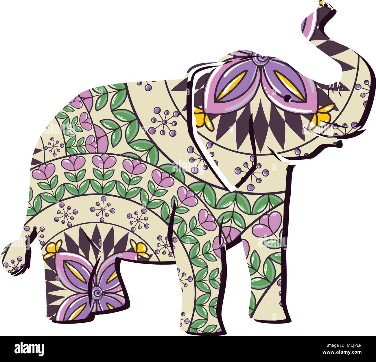 Colorful Elephant Design
