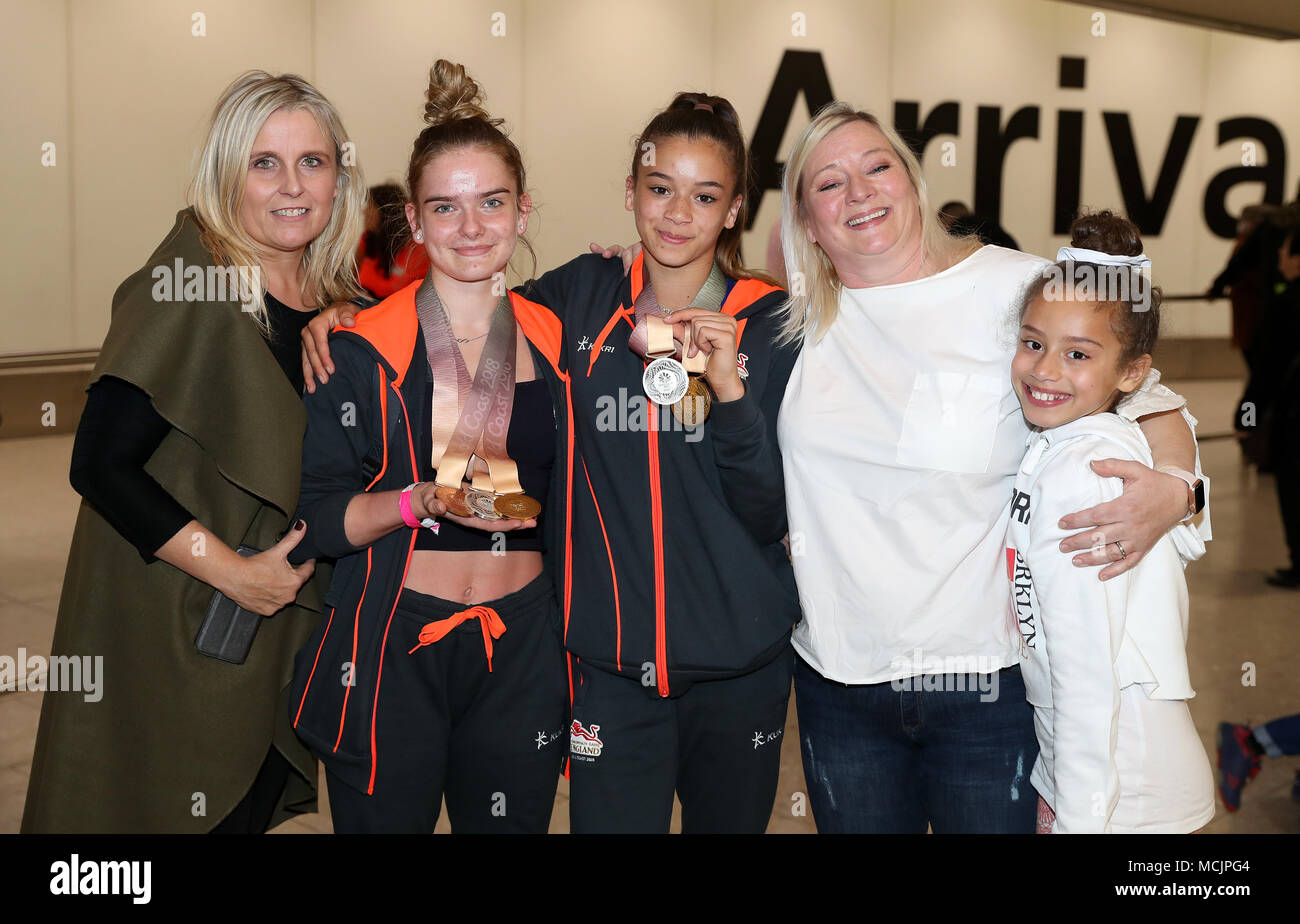 Alice Kinsella (2nd left) with mother Karen Kinsella (left), Georgia ...
