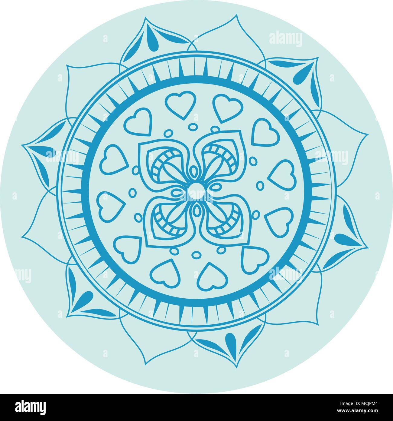 colorful and circular mandala Stock Vector Image & Art - Alamy