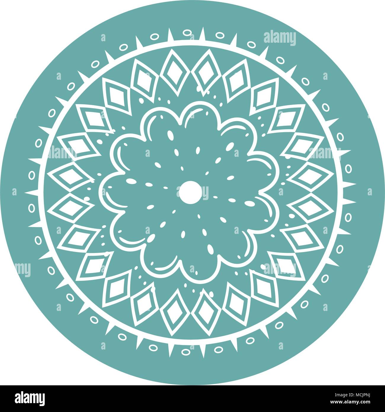 colorful and circular mandala Stock Vector Image & Art - Alamy