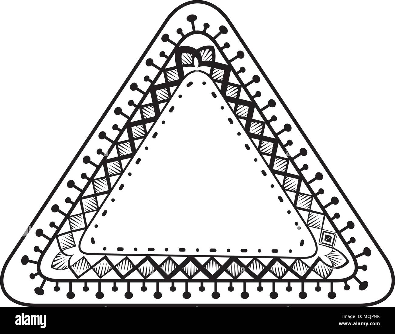 Stylized triangular Stock Vector Images - Alamy