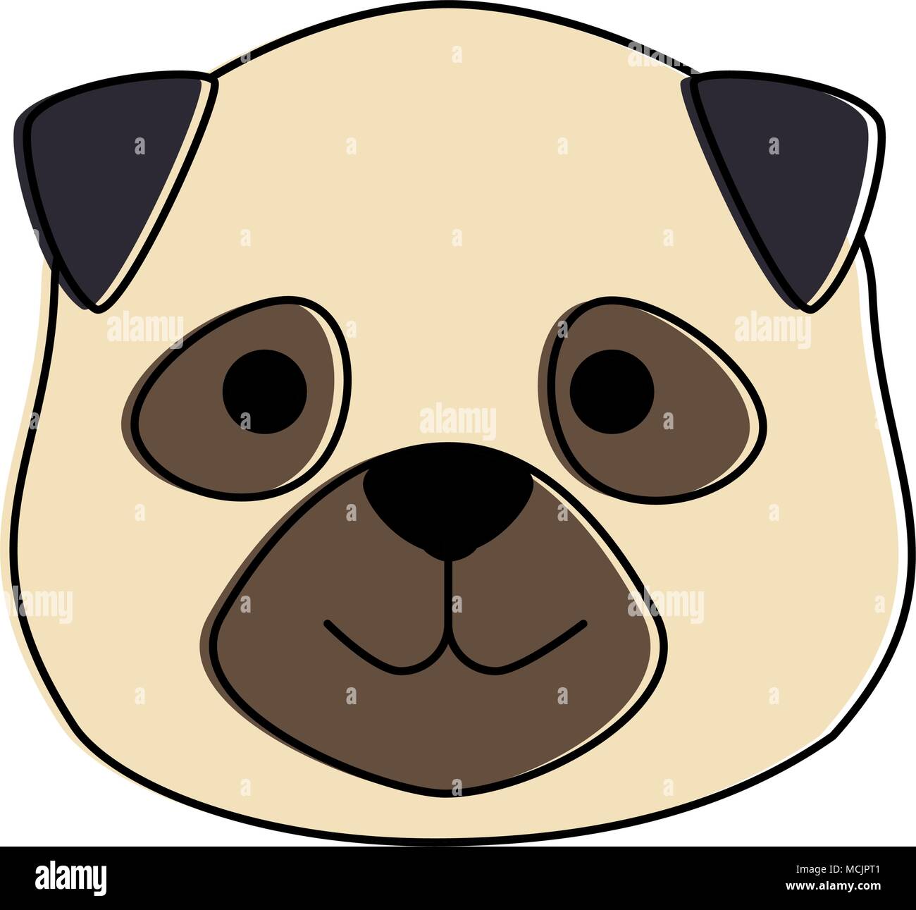 cute dog breed head character Stock Vector Image & Art - Alamy