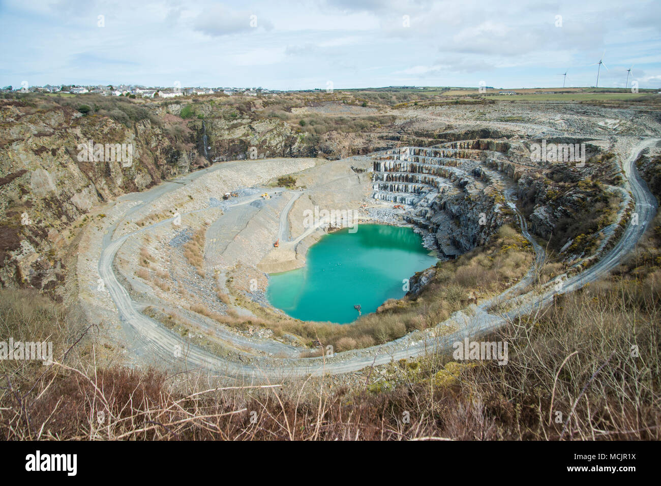 Slate Quarry, Delabole, Cornwall, UK Stock Photo - Alamy