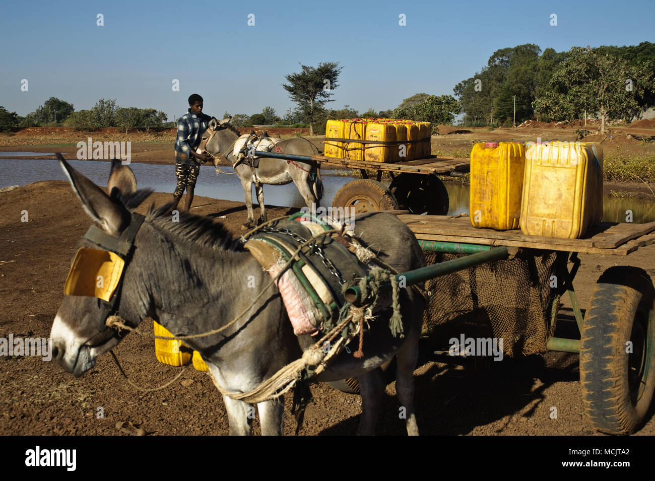 Boy fetching water hi-res stock photography and images - Alamy