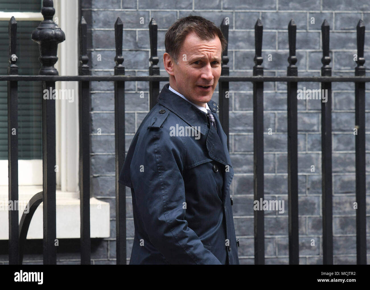 Health Secretary Jeremy Hunt leaving Downing Street, London after a ...