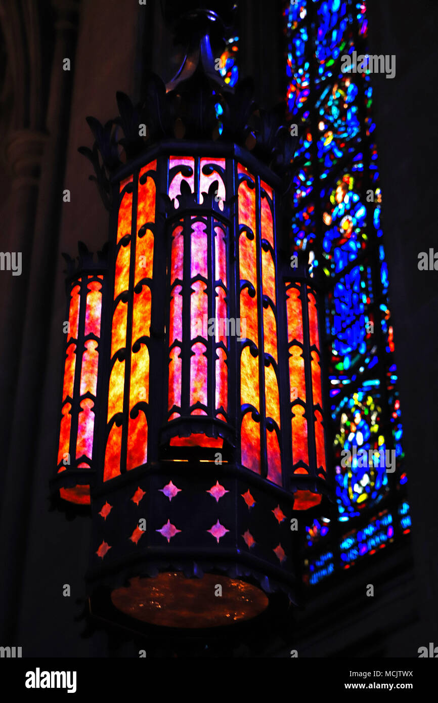 Illuminated stained glass window hi-res stock photography and images ...