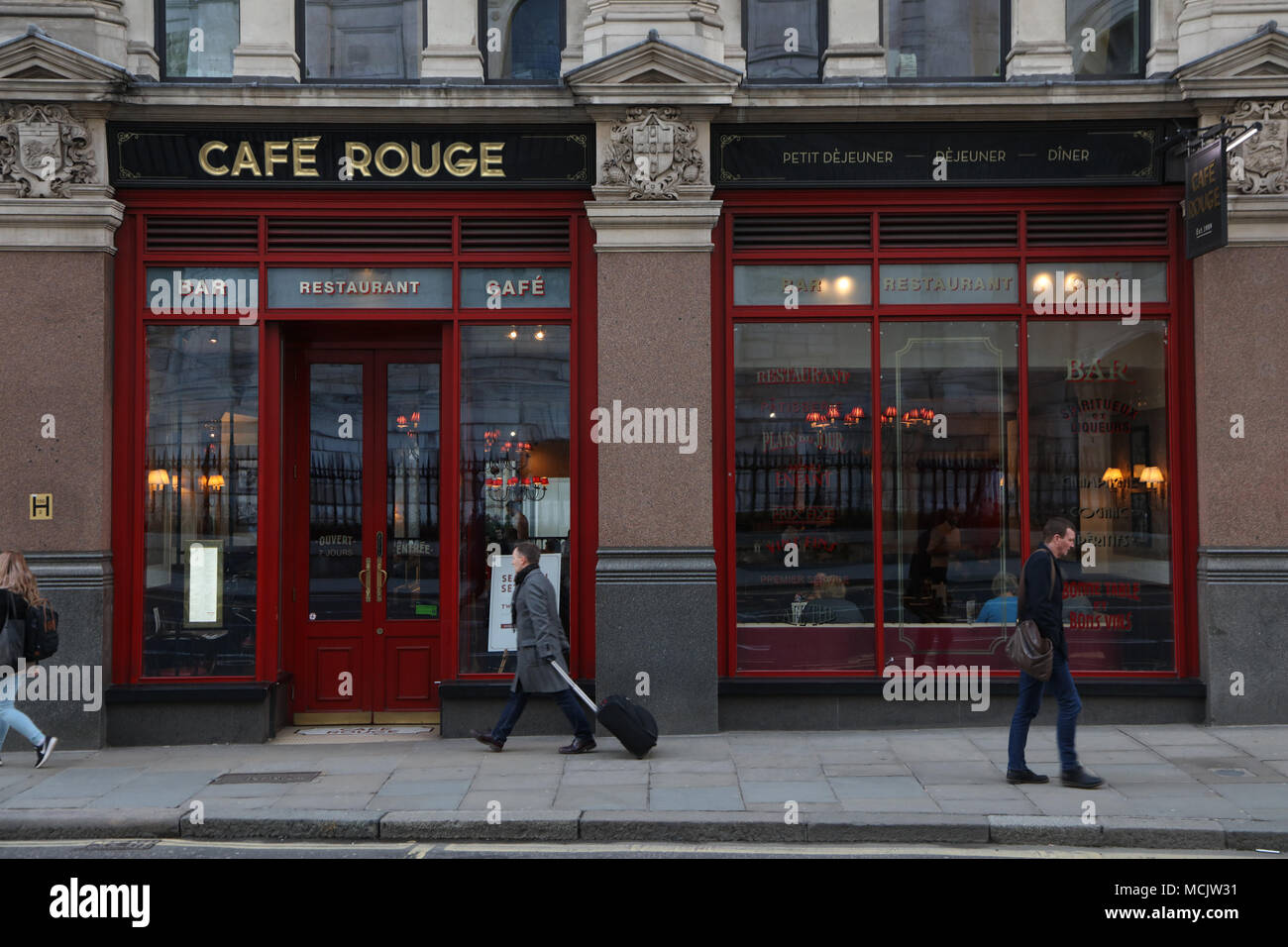 General views of Cafe Rouge in London. Cafe Rouge posts £60m losses ...