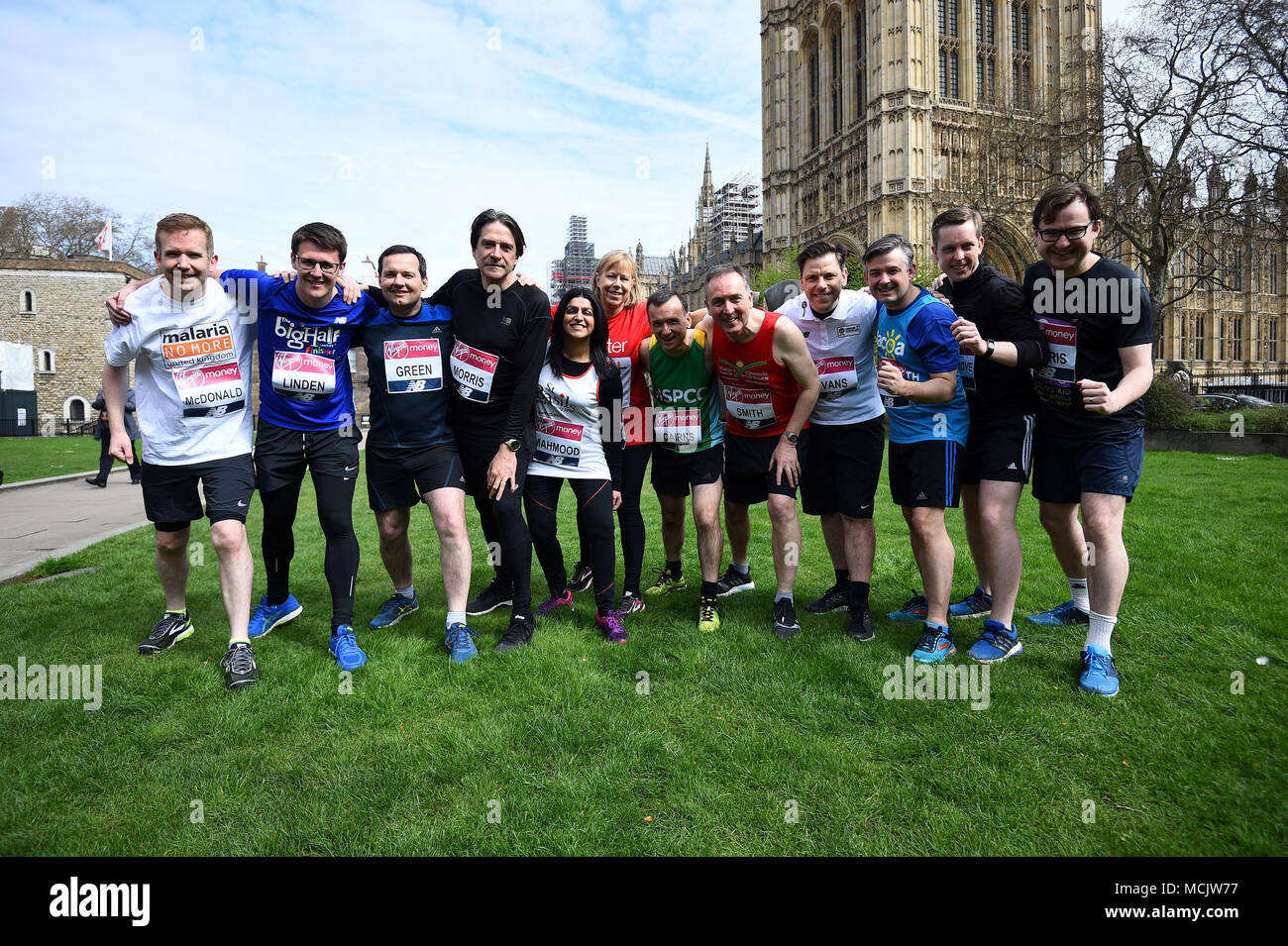 Some of the 17 MPS who are running in the Virgin Money London Marathon ...