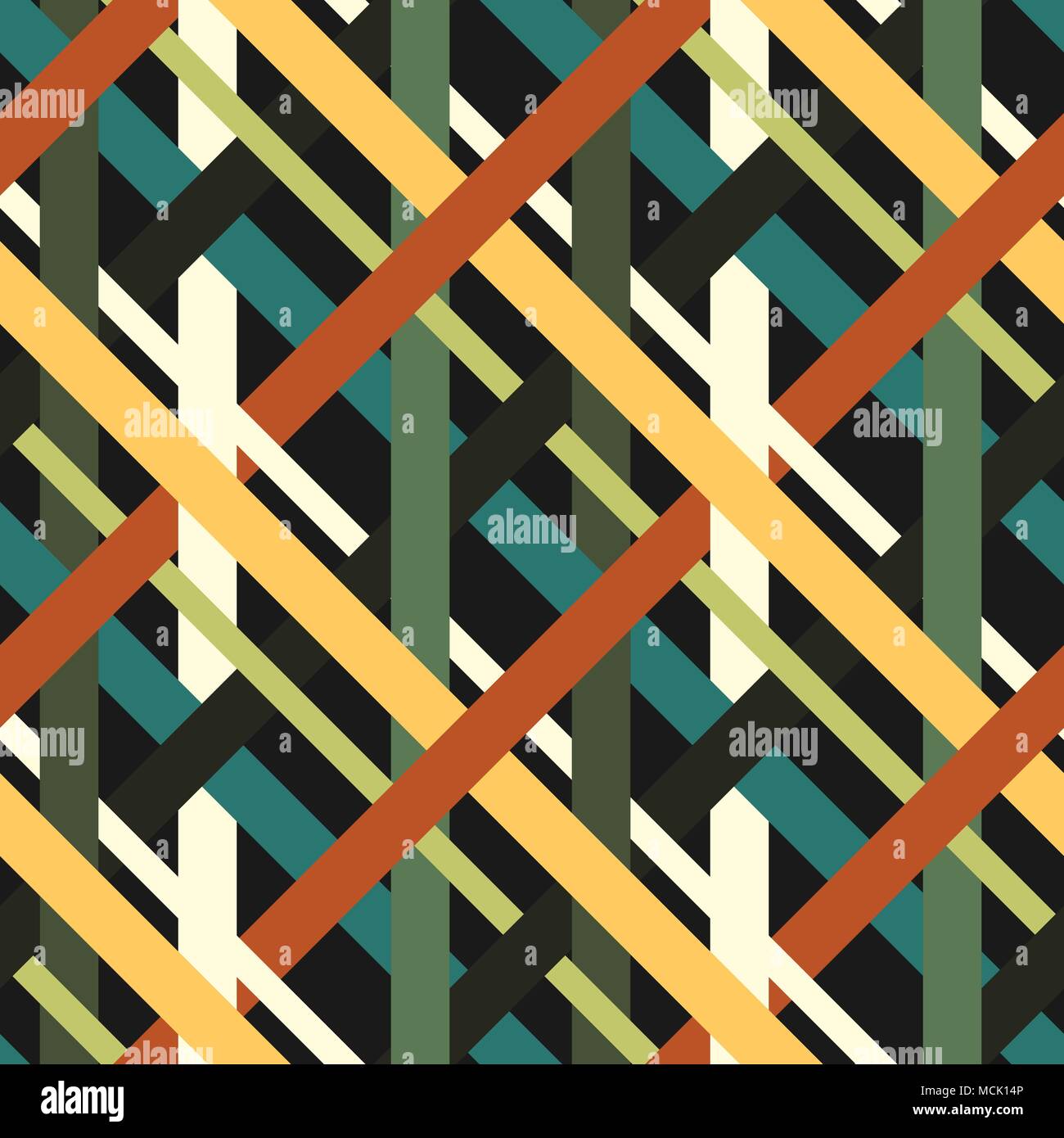 Seamless repeating pattern of colored thick lines Stock Vector Image ...