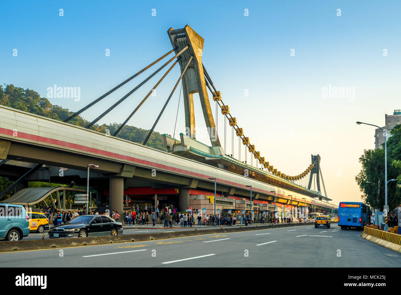 jiantan mrt station of taipei metro system Stock Photo - Alamy