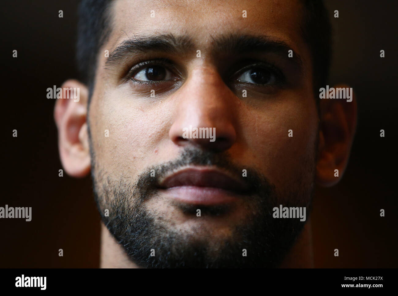 Boxer Amir Khan during a public workout at Liverpool One, Liverpool ...