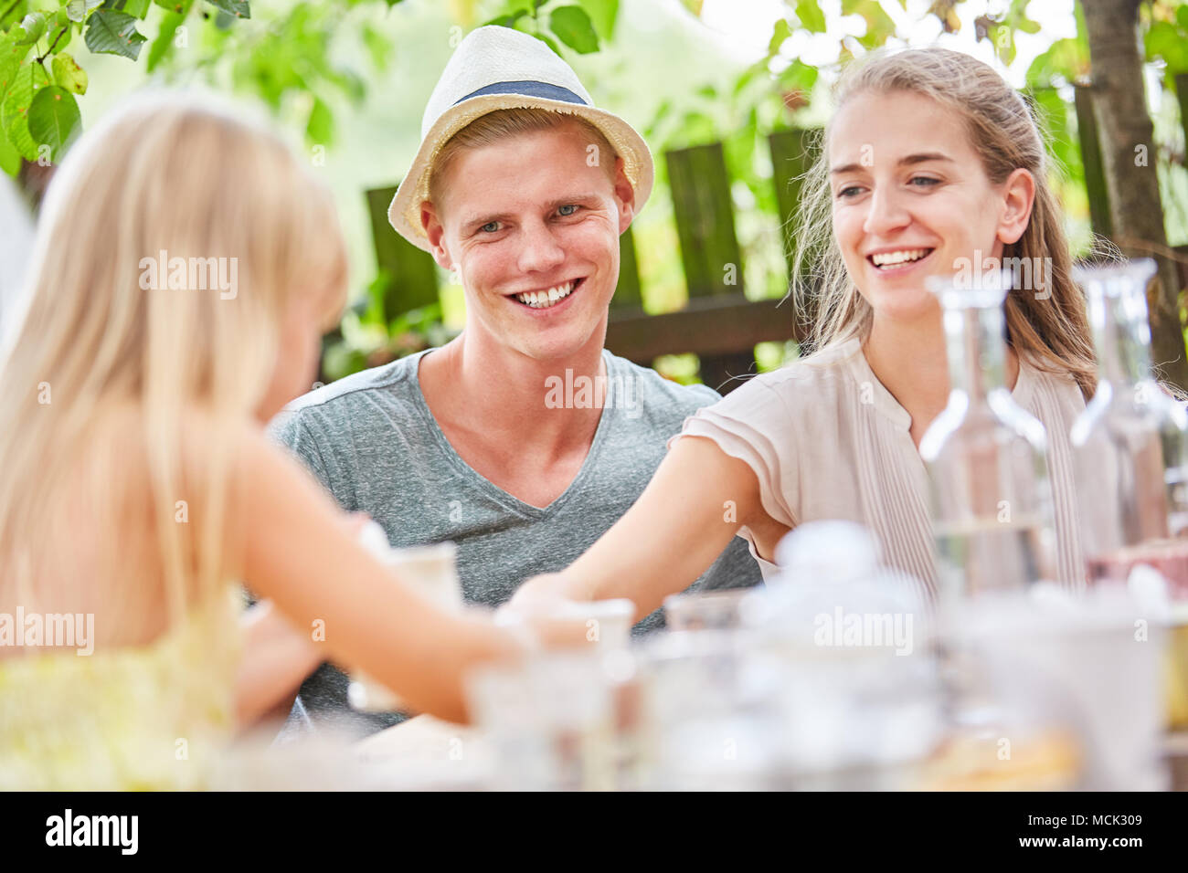 Parents drinking with children hi-res stock photography and images - Alamy
