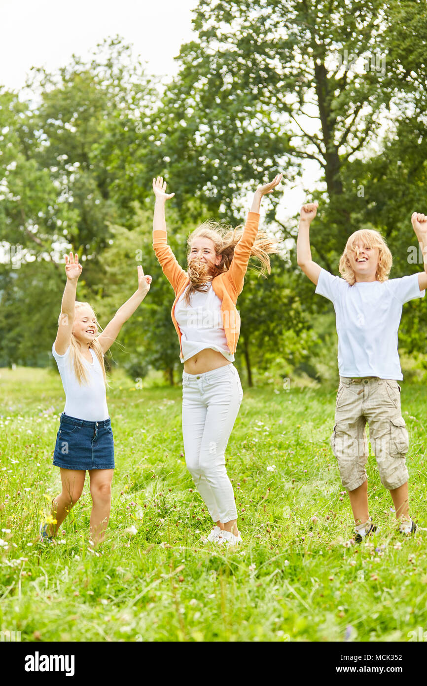 Parents cheering kids hi-res stock photography and images - Alamy