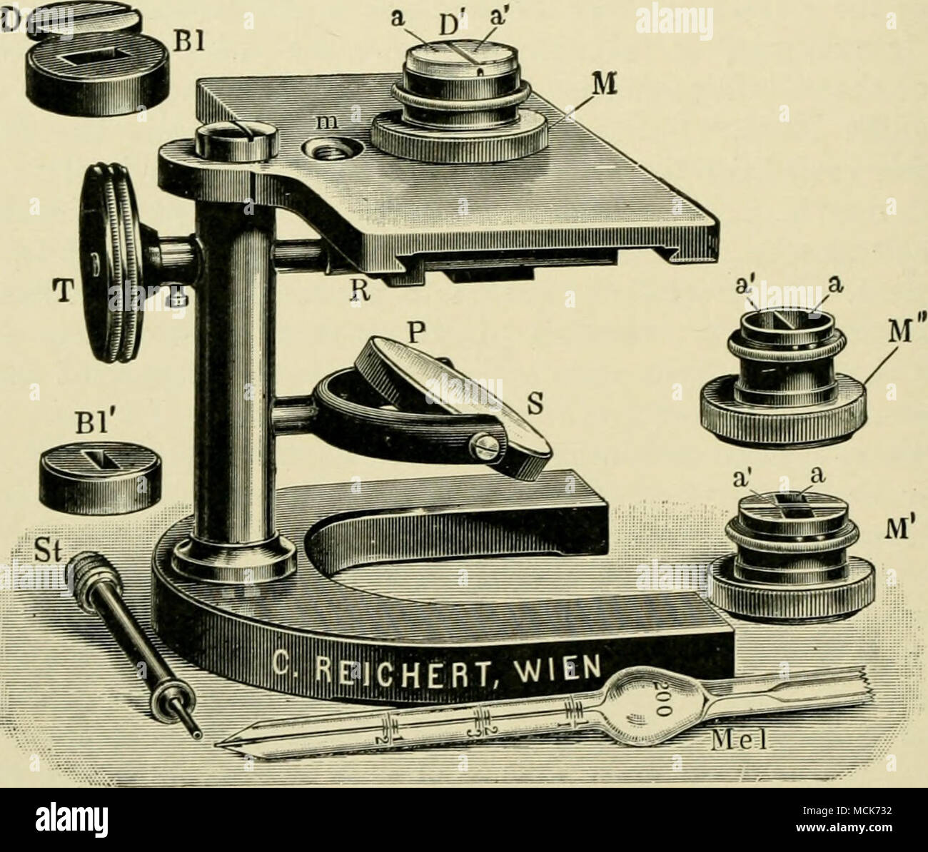 . Fig. 9.—Hemometer. (After v. Fleischl-Miescher.) hemoglobin solution ...