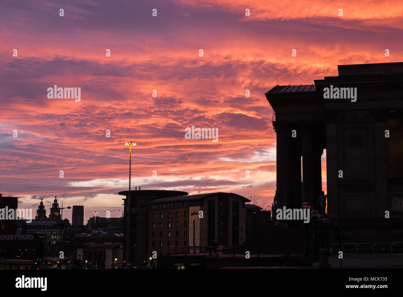 Glorious,stunning,Sunset,landscape,skyline,with,silhouette,of, St ...