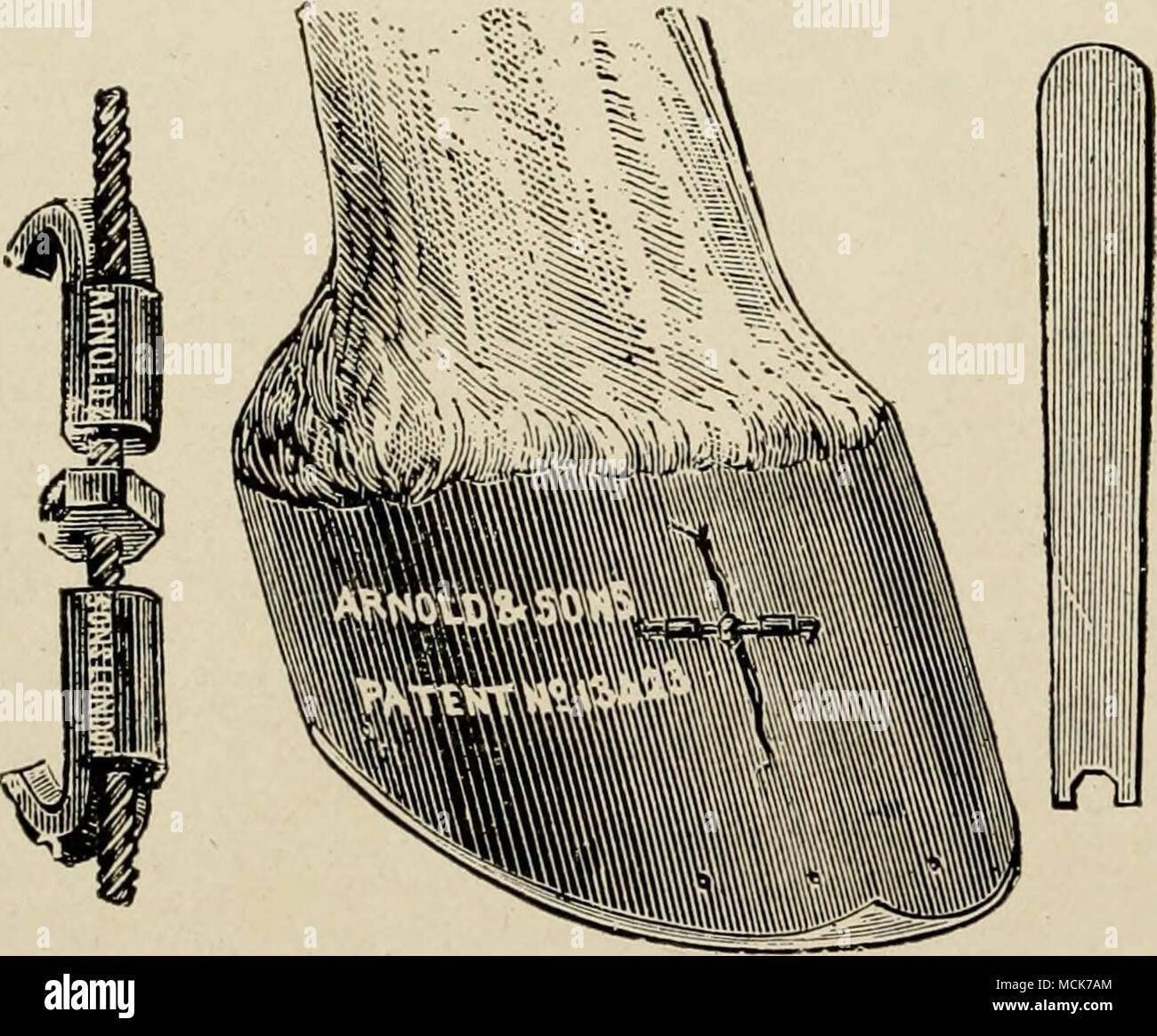 . Fig. 88.—McGill's Sand-crack Clamp. thread and at the other with a ...