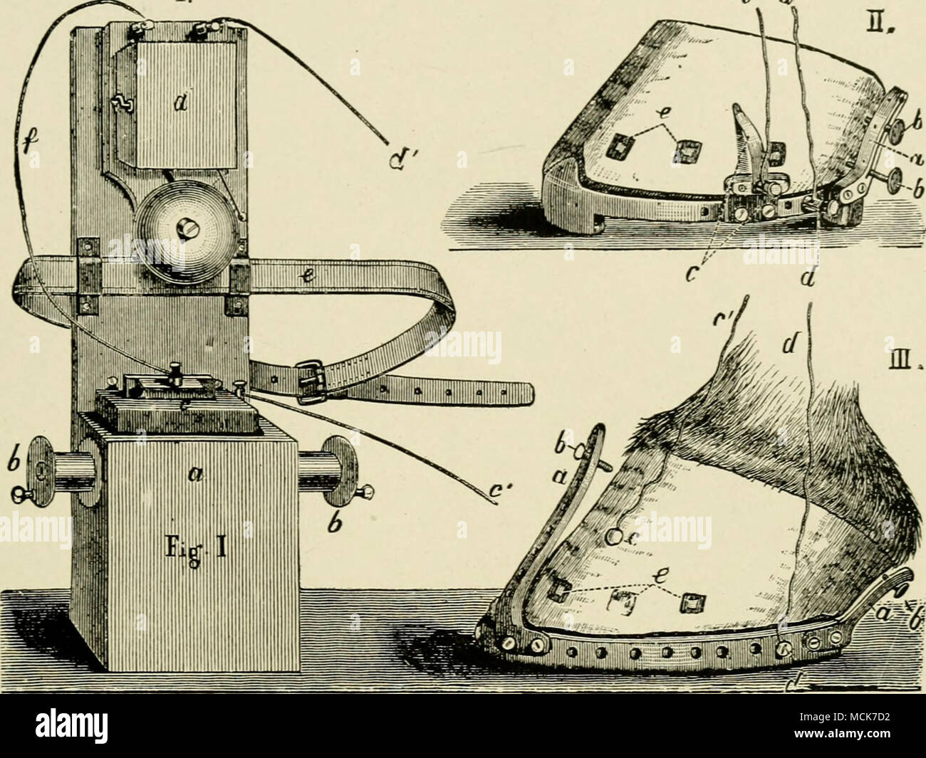 . Fig. 35. I. Electric Bell with Dry Element. a, Under part, with box ...